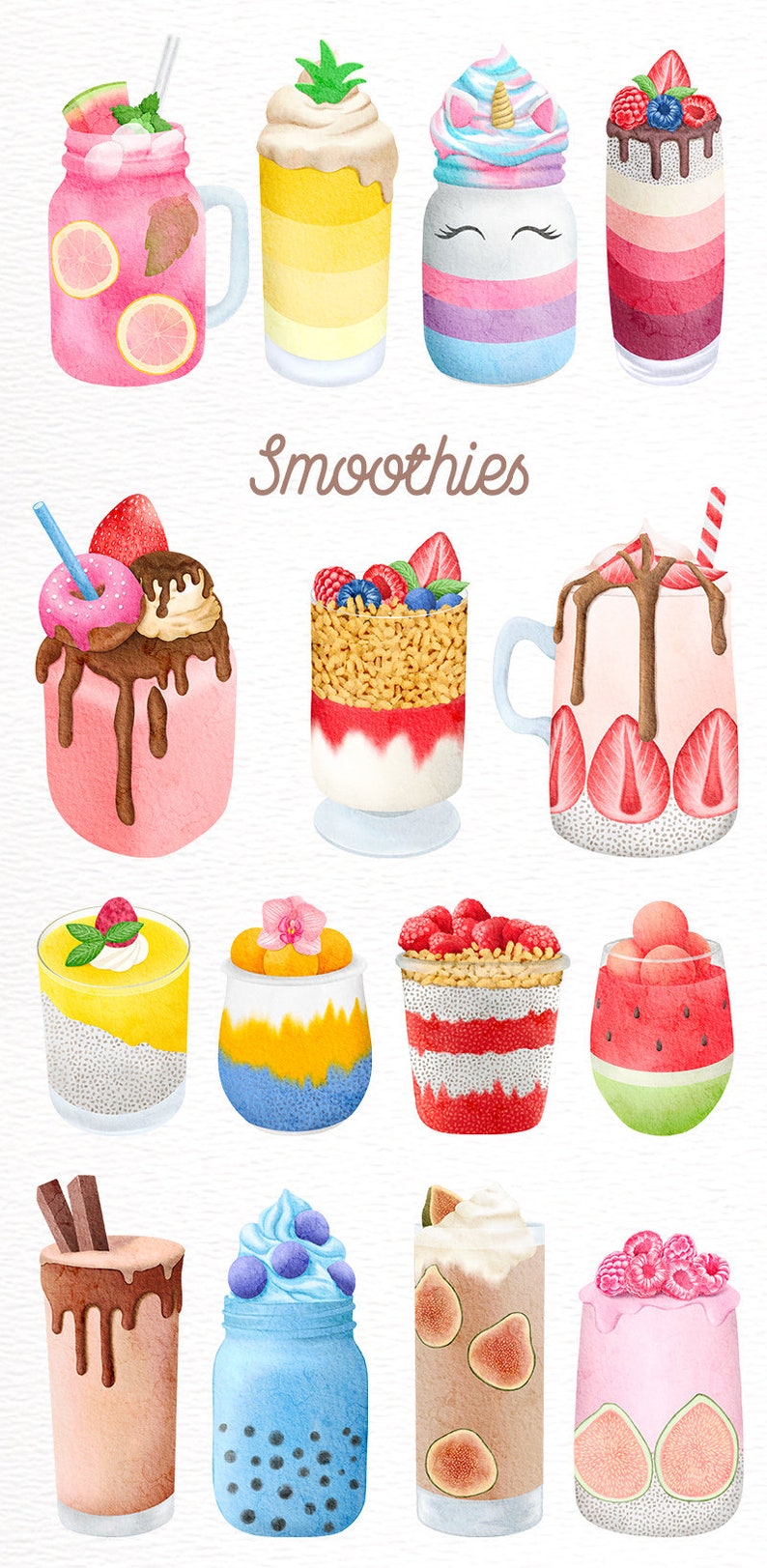 Delicious Smoothie Beverage Blended Drink, Summer Fruit Drinks Junk ...