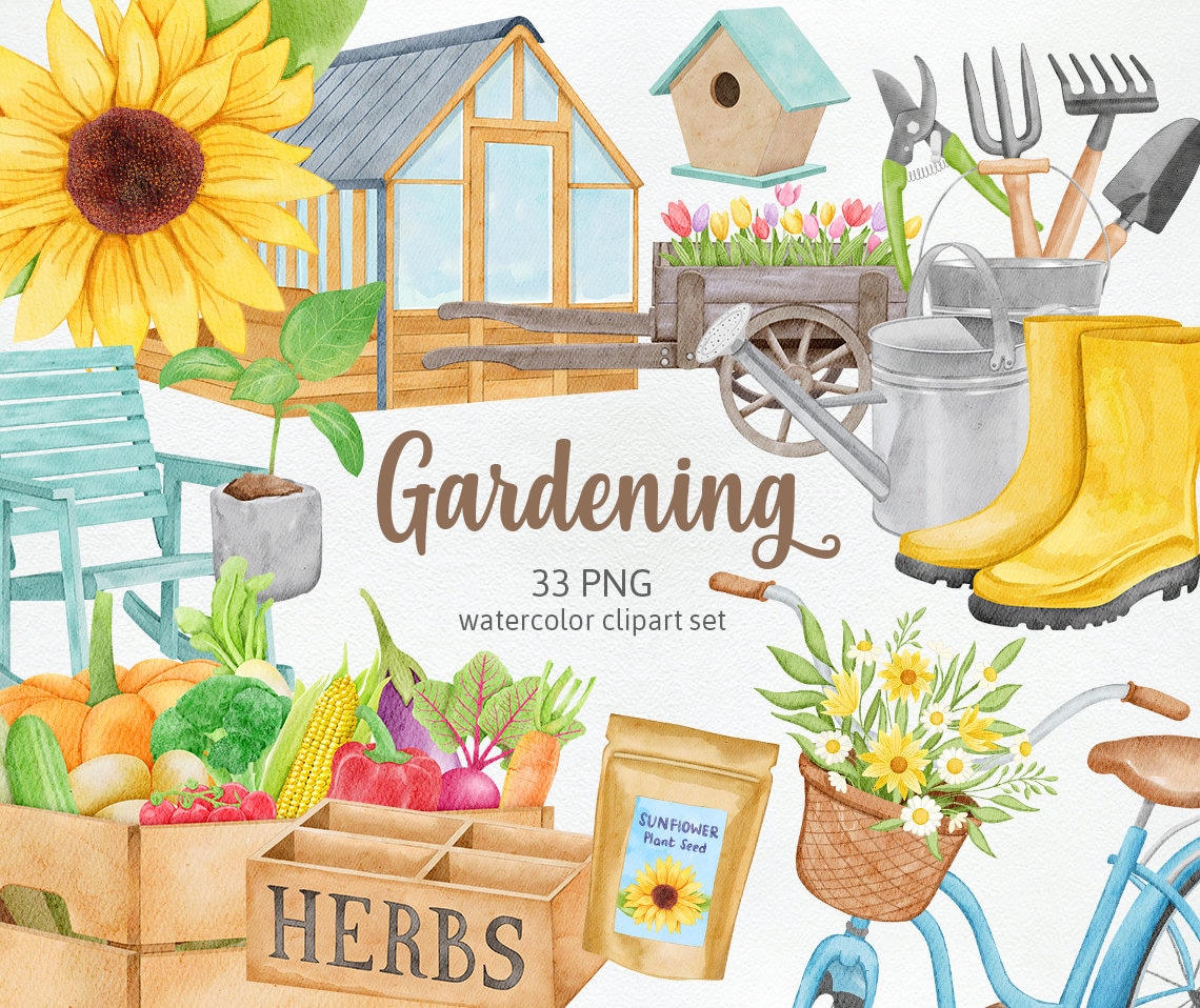 Gardening Spring Garden Plants, Sunflower Seed Garden Tools Pot Plants ...