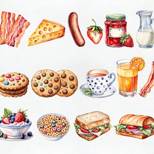 Breakfast Toast Eggs, Pancakes Bread Breakfast Clipart Brunch Clipart ...