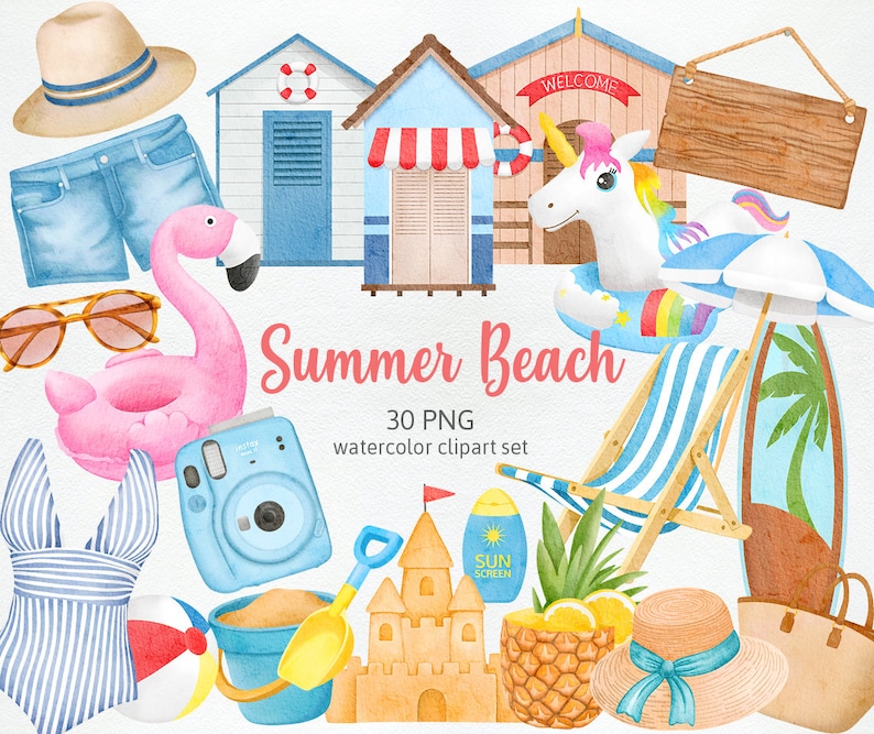 Summer Beach Vacation Travel Tropical, Surfer Surfing Sandcastle ...