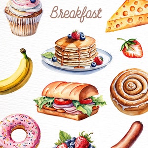 Breakfast Toast Eggs, Pancakes Bread Breakfast Clipart Brunch Clipart ...