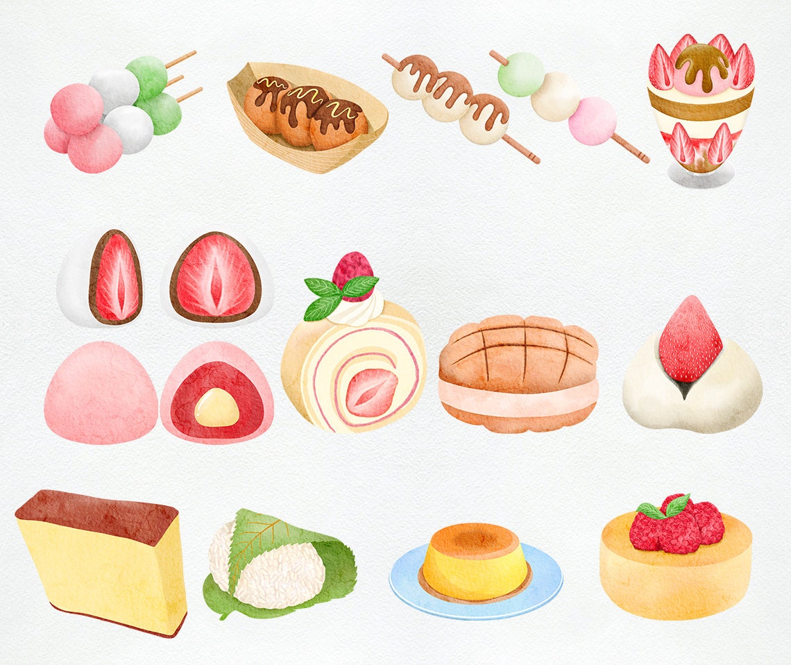 Japanese Desserts, Strawberry Mochi, Macha Cake, Dorayaki Red Bean Cake ...