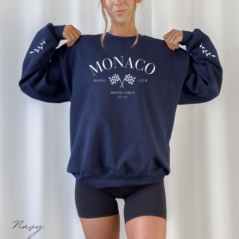 Monaco Racing Club F1 Sweatshirt, Monaco Sweatshirt, Monaco Sweater ...