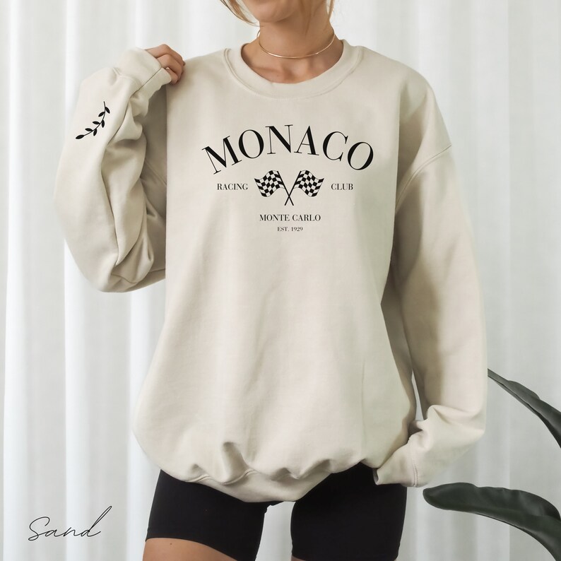 Monaco Racing Club F1 Sweatshirt, Monaco Sweatshirt, Monaco Sweater ...