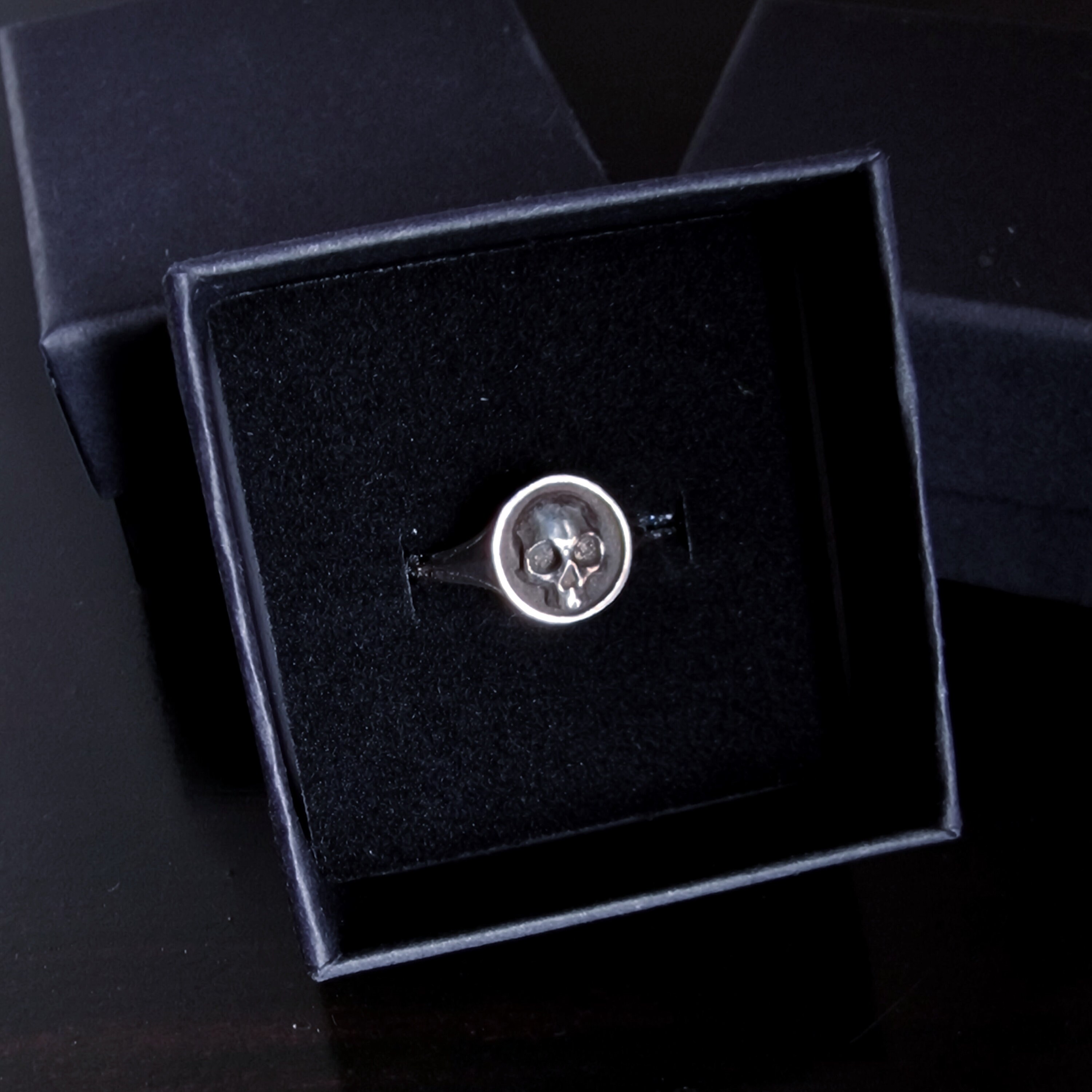 Memento Mori Dark Aesthetic Gothic Signet Ring - Etsy