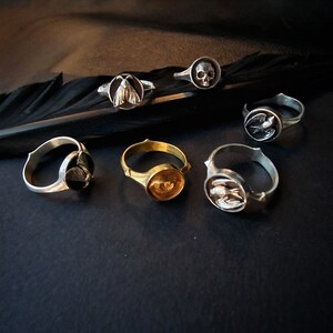Memento Mori Dark Aesthetic Gothic Signet Ring - Etsy