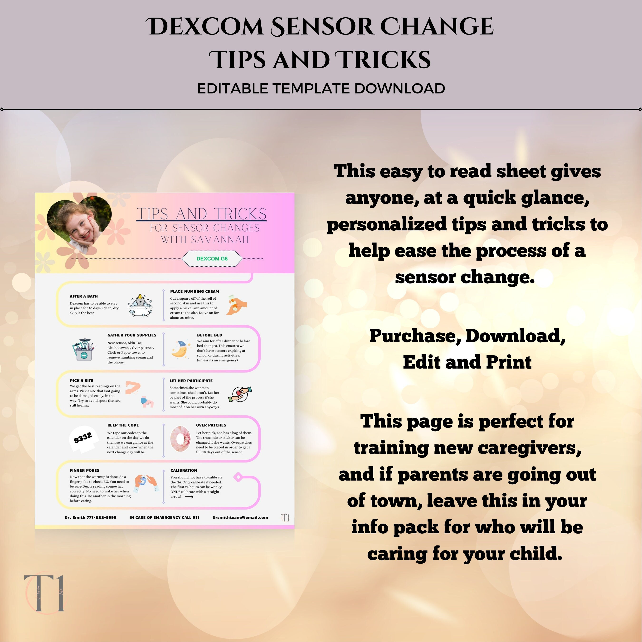 Dexcom Tips and Tricks for Sensor Changes on Child for Caregivers ...