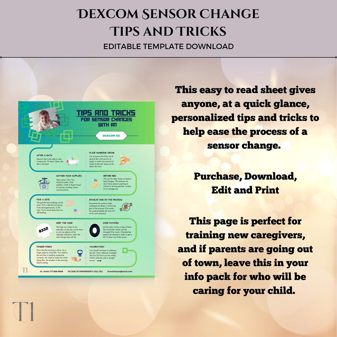 Dexcom Tips and Tricks for Sensor Changes on Child for Caregivers ...