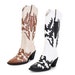 Women's Western Cowboy Knee-high Stich Patterns Pull-on Boots - Etsy