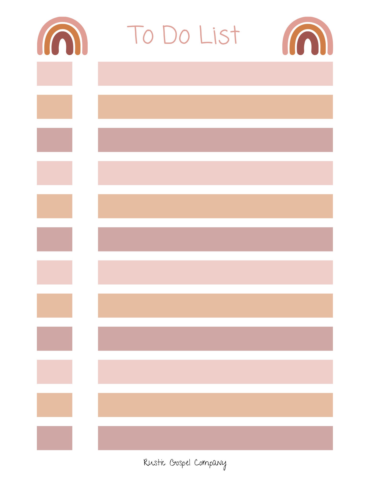 To Do List Digital Printable - Etsy