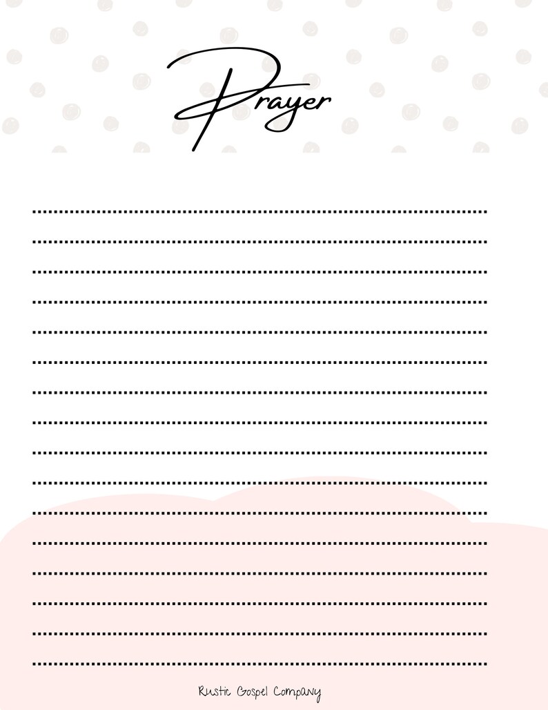 Prayer Journal Digital Printable - Etsy