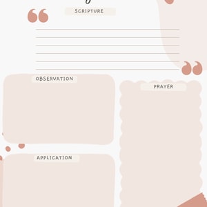 Bible Study (notes) Digital Printable - Etsy