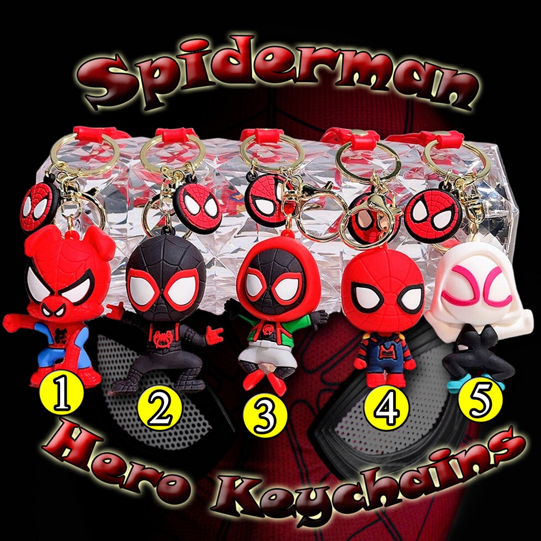Across the Spiderverse New Blind Bag Keychain Cosplay Clip Monogram ...