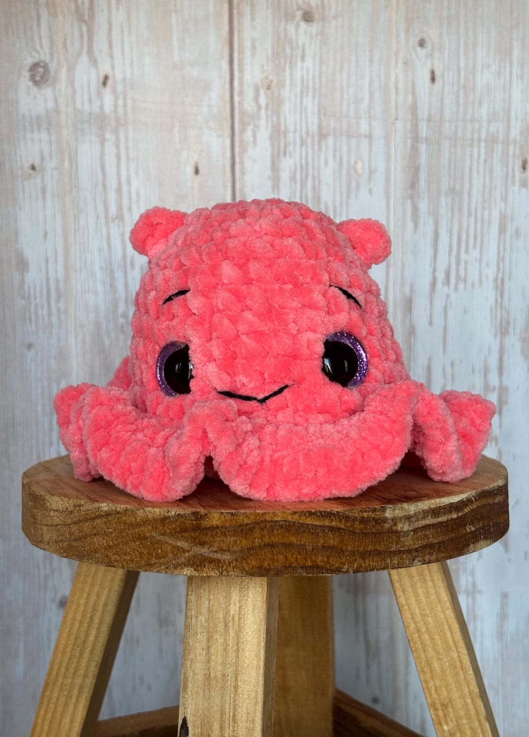 Crochet Dumbo Octopus, Umbrella Octopus, Handmade Stuffed Octopus Sea ...
