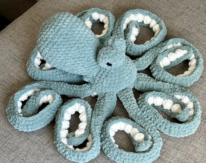 Giant Crochet Octopus, Anchor the Octopus, Stuffed Animal Octopus ...