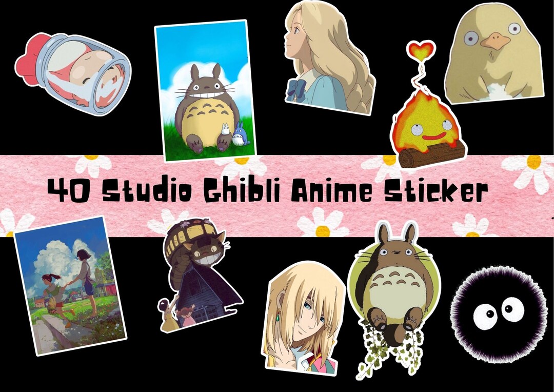 Anime Stickers, Studio Ghibli Stickers, Totoro, Ponyo, Random Design ...