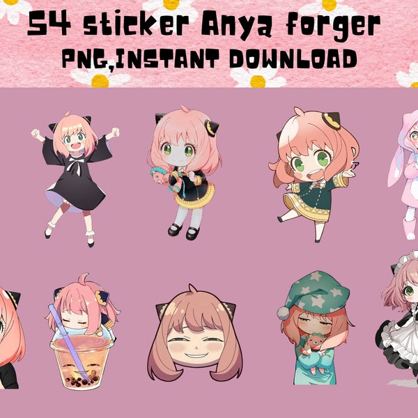 Spy X Family Anya Stickers - Etsy