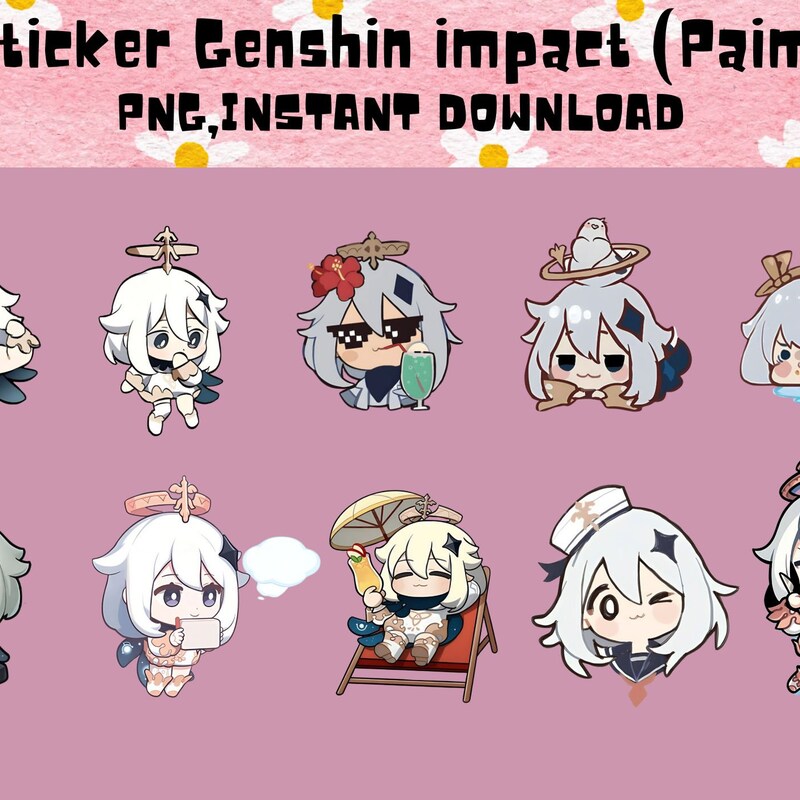 Genshin Stickers Png - Etsy