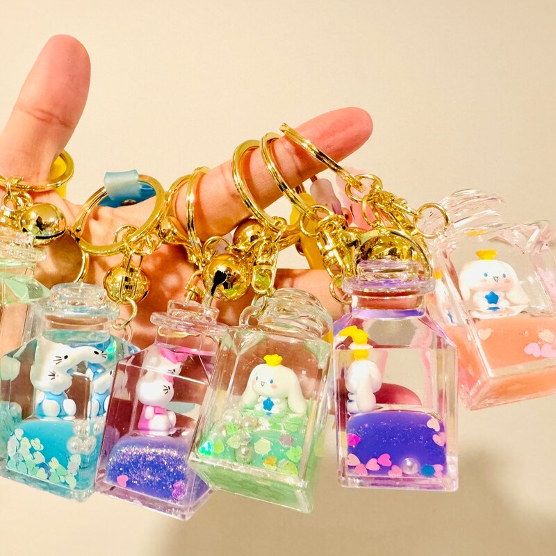Liquid Keychain - Etsy