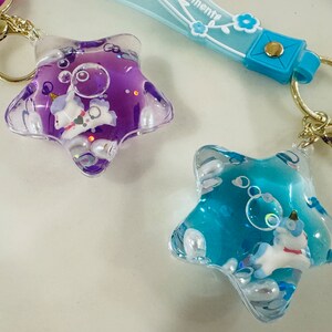 Kawaii Liquid Keychain, Star Shaker Keychain, Fidget Toy for Kids ...