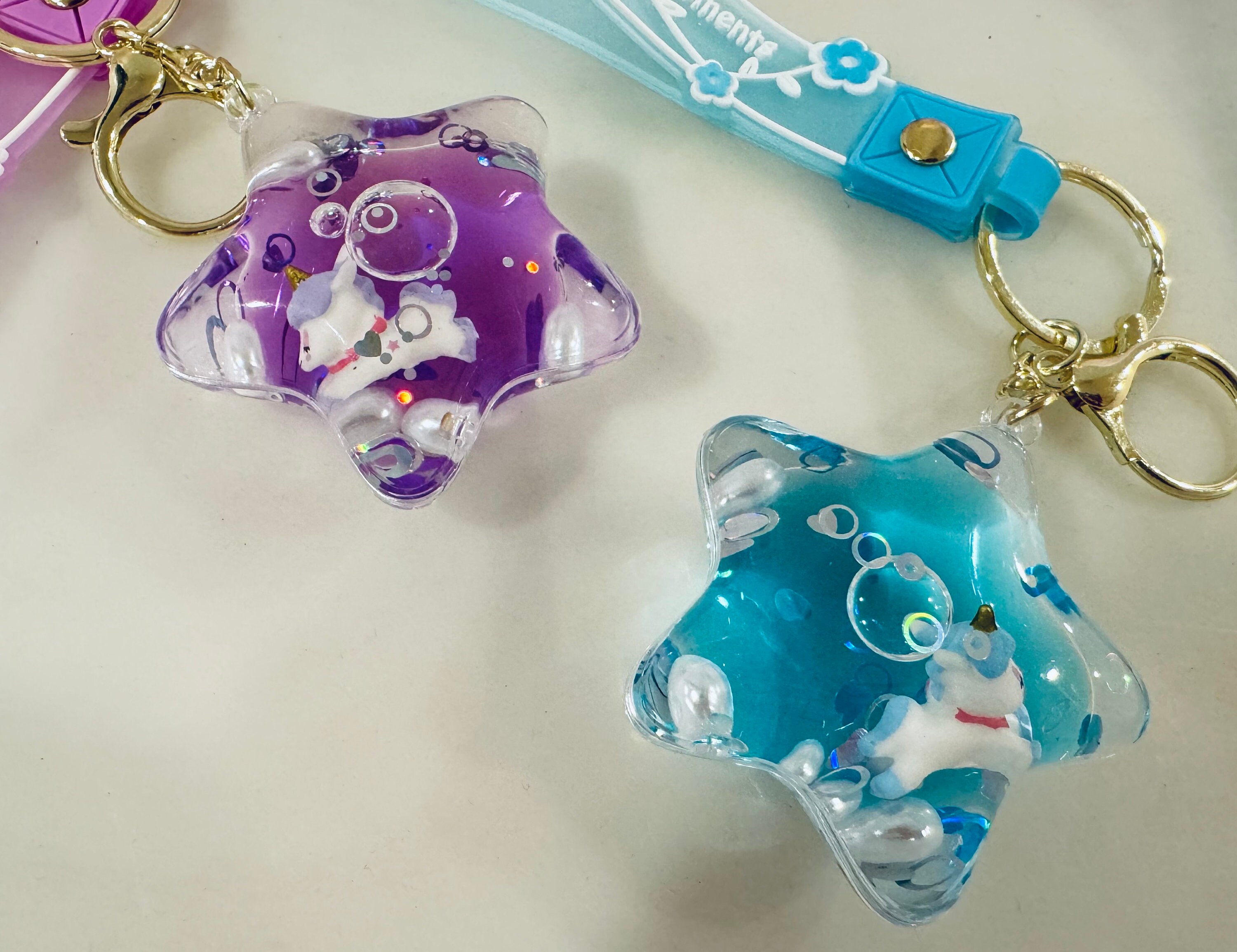 Kawaii Liquid Keychain, Star Shaker Keychain, Fidget Toy for Kids ...