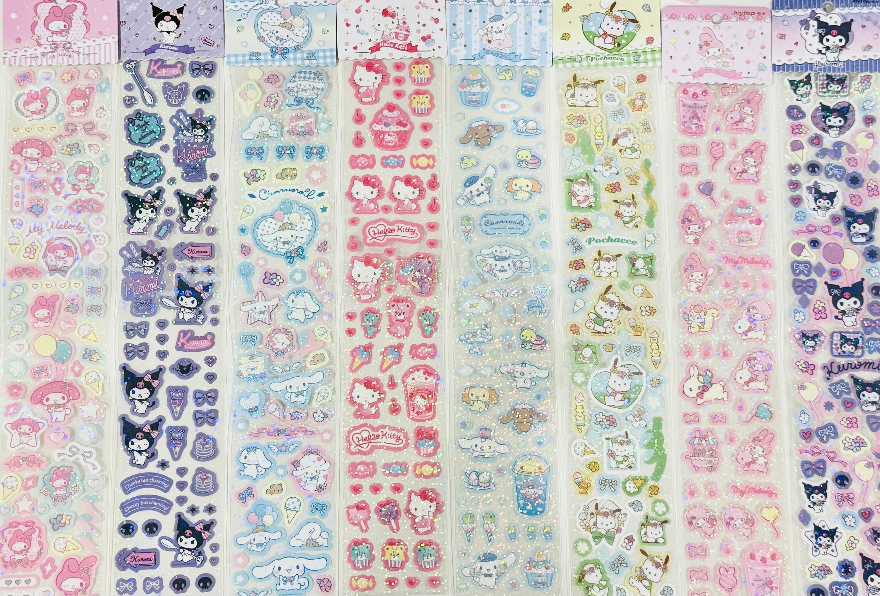 New Styles Added Cute Glitter Sticker, Kawaii Sticker, Kuromi Sticker ...