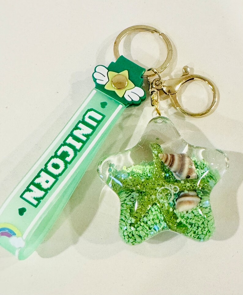 Kawaii Liquid Keychain, Star Shaker Keychain, Fidget Toy for Kids ...