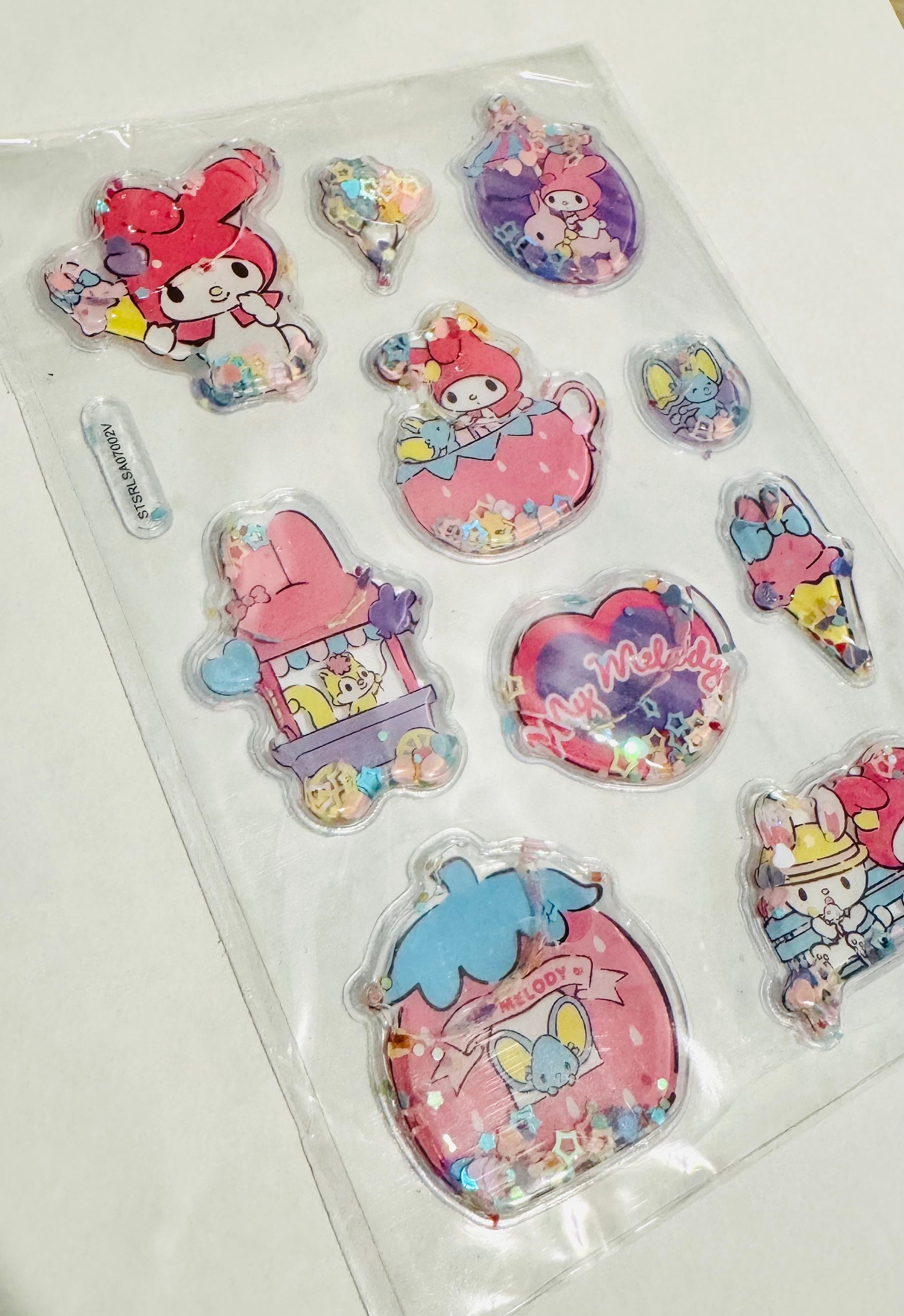 Cute Shaker Sticker, Liquid Sticker, Kawaii Sticker, My Melody Sticker ...