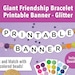 Giant Friendship Bracelet Banner, Printable Custom Birthday Banner ...