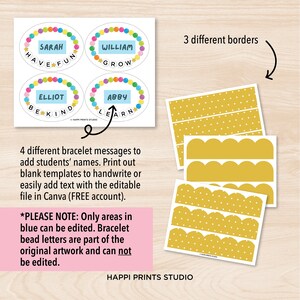 In Our Grade Era Printable Bulletin Board, Friendship Bracelet Bulletin ...