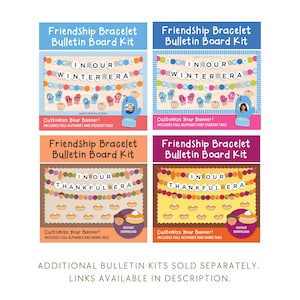 In Our Merry Era Friendship Bracelet Bulletin Board Kit, Christmas Era ...