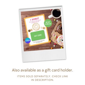 Donut Teacher Appreciation Gift Tag, Donut Gift Tag for School Staff ...