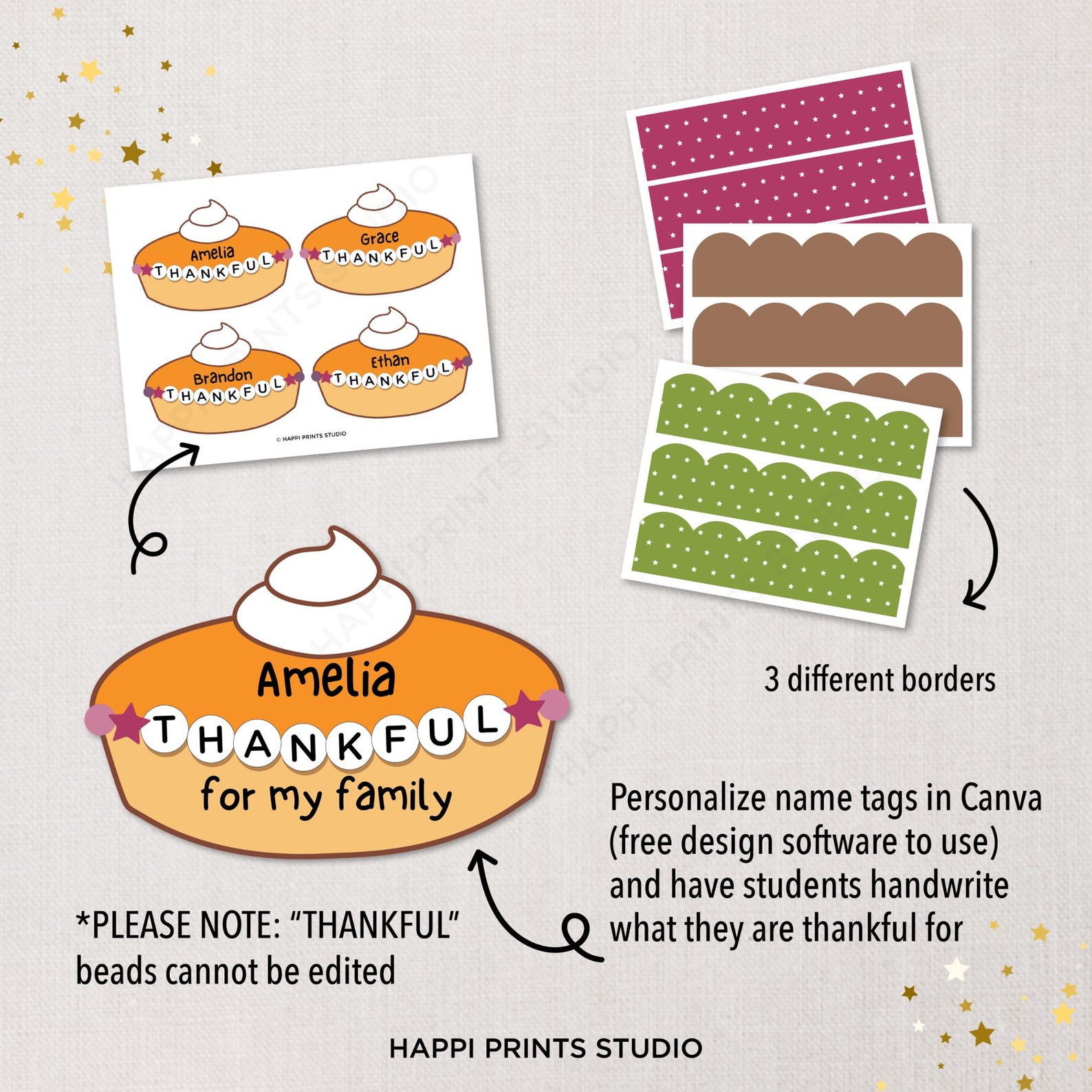 In Our Thankful Era Friendship Bracelet Bulletin Board Kit ...