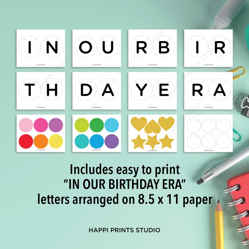 Friendship Bracelet Bulletin Board Kit, in Our Birthday Era Bulletin ...