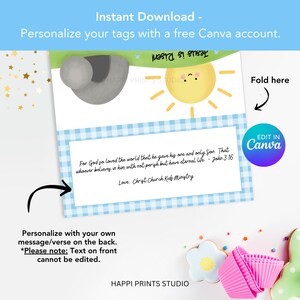 Jesus is Risen Easter Bag Topper, Printable Easter Treat Bag Topper ...