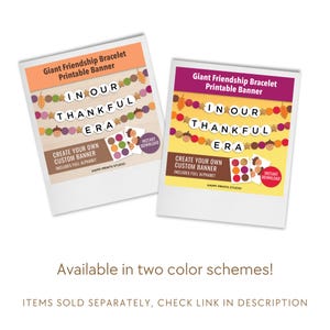 In Our Thankful Era Printable Banner, Happy Thanksgiving Friendship ...