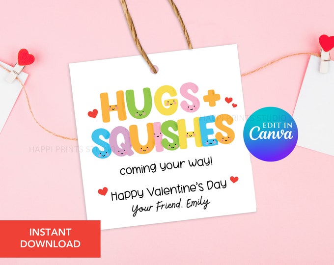 Cute Squishy Valentines // Classroom Exchange Valentines // Mochi ...