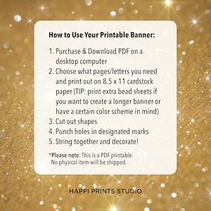 Giant Friendship Bracelet Banner, Printable Custom Birthday Banner ...