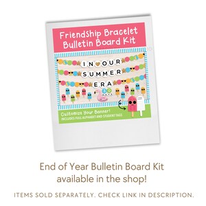 End of an Era Friendship Bracelet Banner Bulletin Board Kit, End of ...