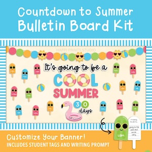 Cool Summer Bulletin Board Kit, End of School Year Bulletin Board ...