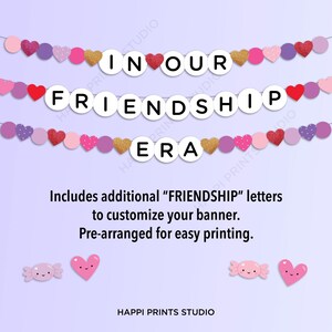 In Our Valentine Era Friendship Bracelet Bulletin Board Kit, Valentine ...