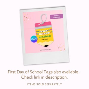 Welcome Back to School Gift Tag, Editable Friendship Bracelet Student ...