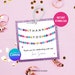 In My Birthday Era Banner Printable, Giant Friendship Bracelet Banner ...