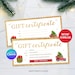 Editable Holiday Gift Certificate Template, Printable Gift Voucher ...
