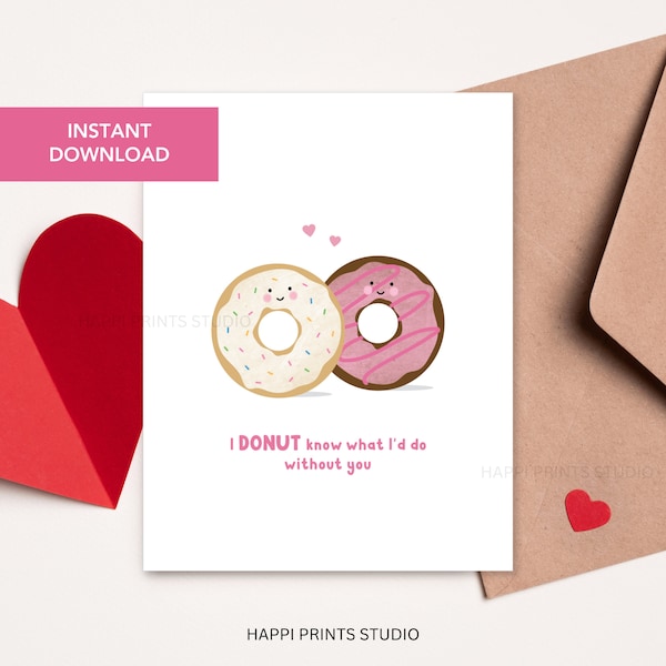 Donut Card - Etsy