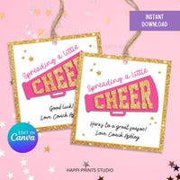 Printable Valentine Cheer Gift Tag, You Always Cheer Me up Tags ...