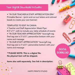 In Our Teacher Appreciation Era Flyer, Printable Teacher Staff ...