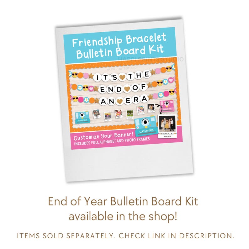In Our Easter Era Friendship Bracelet Banner Bulletin Board Kit, Spring ...