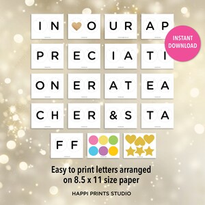 In Our Teacher Appreciation Era Flyer, Printable Teacher Staff ...