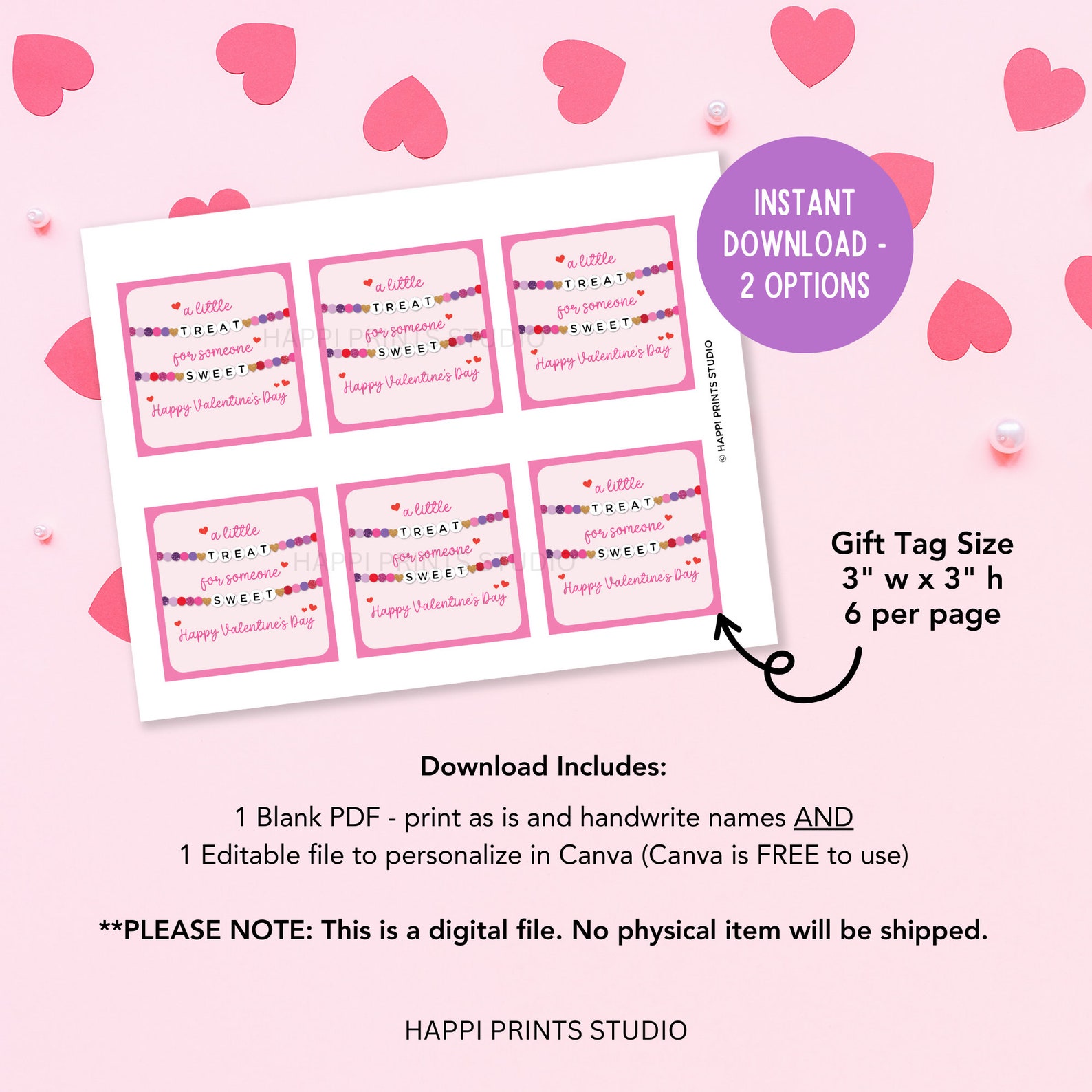 Someone Sweet Valentine, Friendship Bracelet Valentine Printable, Class ...